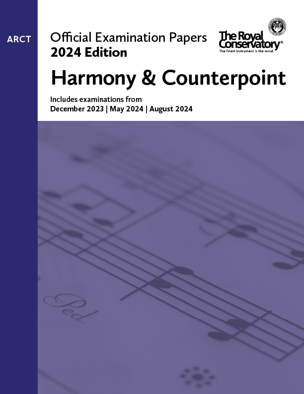 2024 Official Examination Papers | ARCT Harmony & Counterpoint | RCM ...